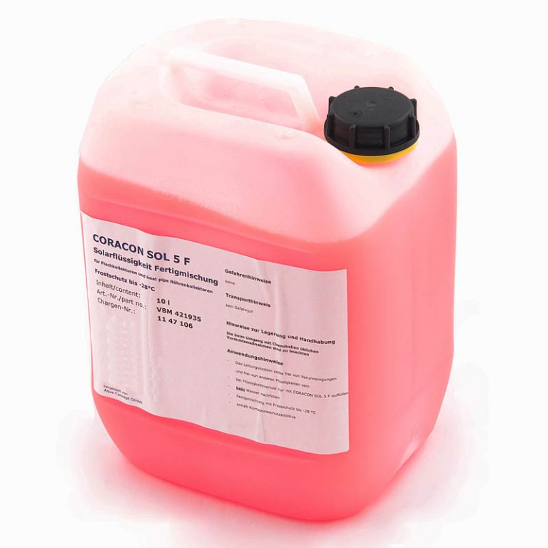 Fluide caloporteur solaire Coracon 5F 10L - Cube France